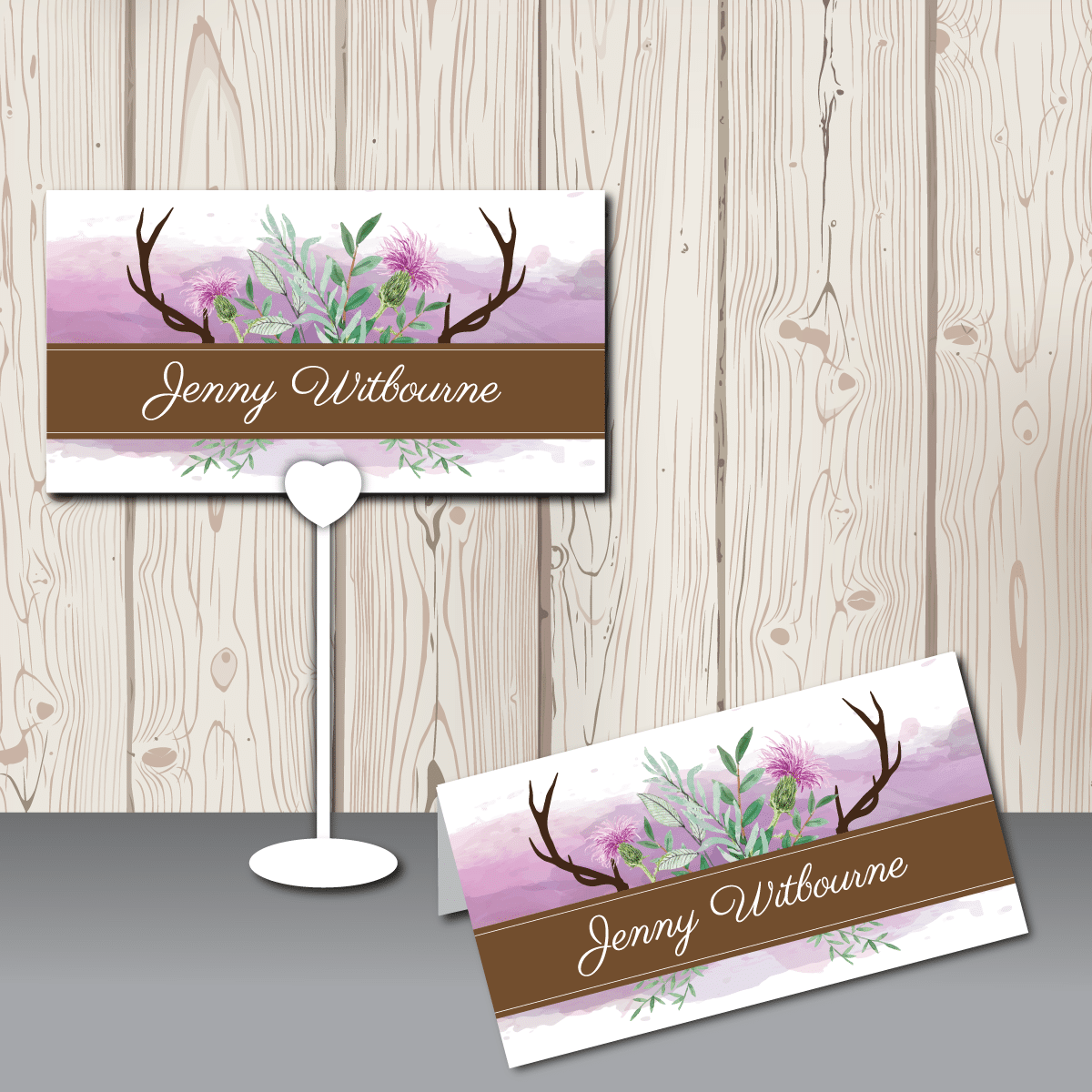 Scottish Place Cards - BlueBird Wedding Stationery