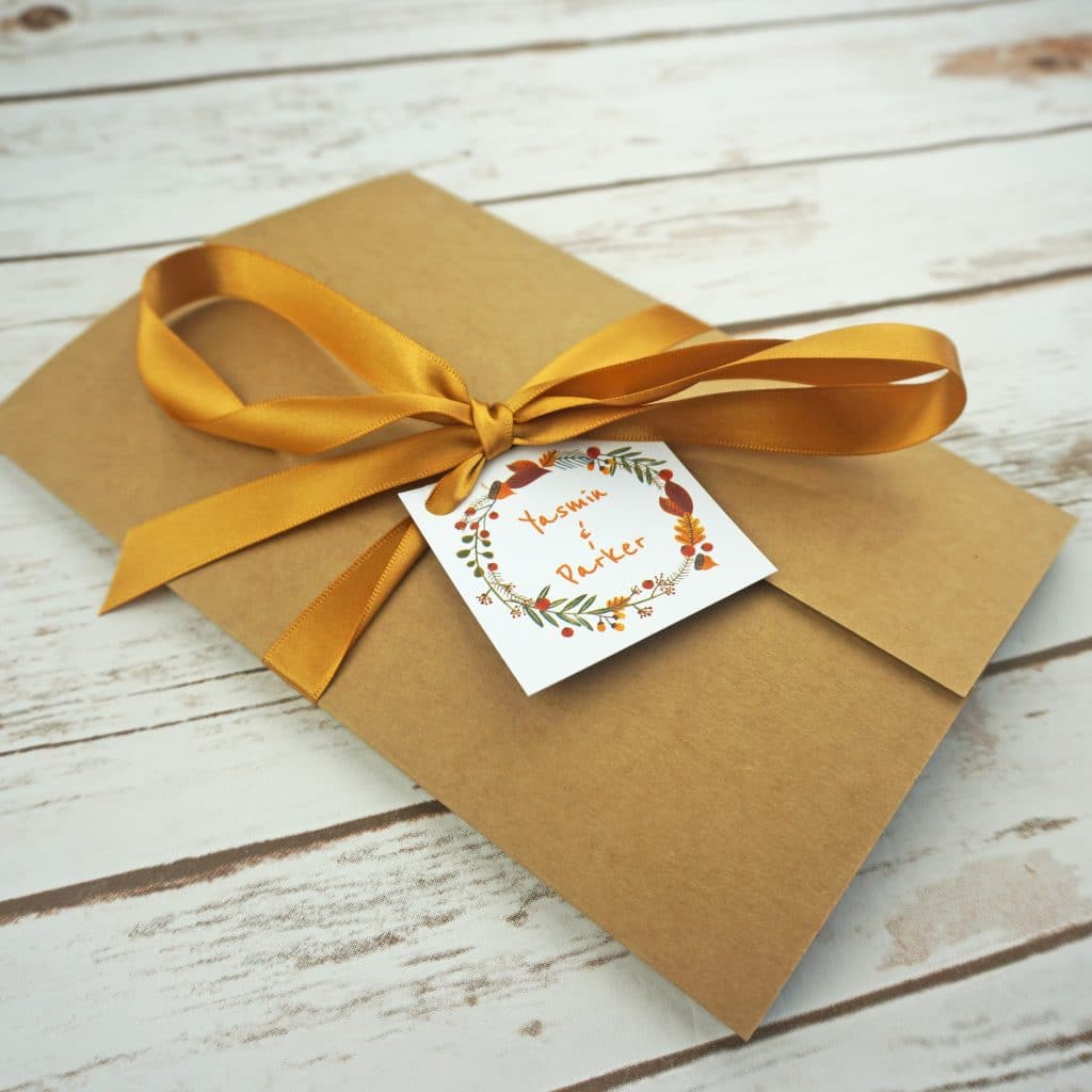 Autumn Vellum Gatefold Wedding Invitations - BlueBird Wedding Stationery