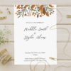 Autumn Order of Service - BlueBird Wedding Stationery