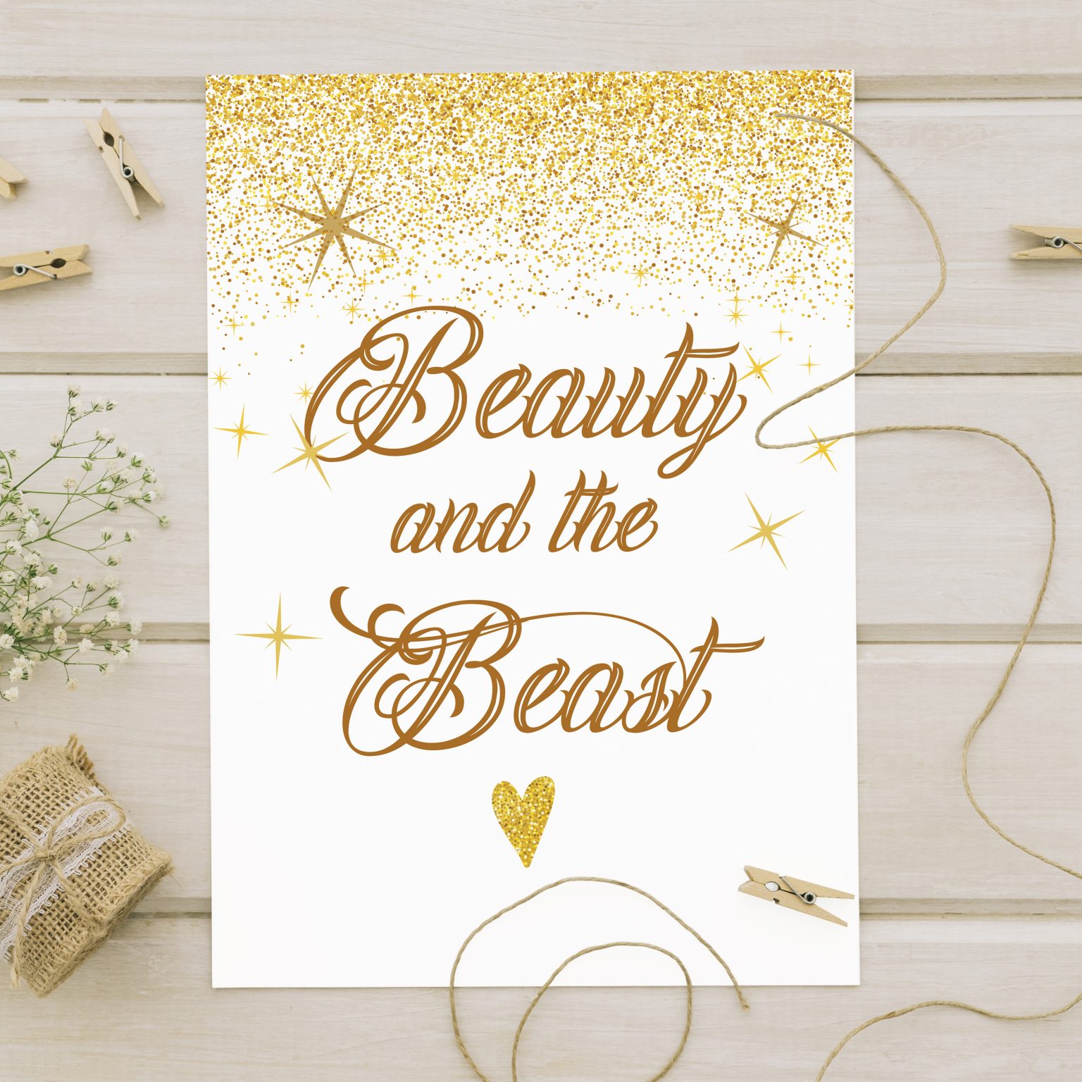 "Be our Guest' fairytale Place Cards - BlueBird Wedding Stationery