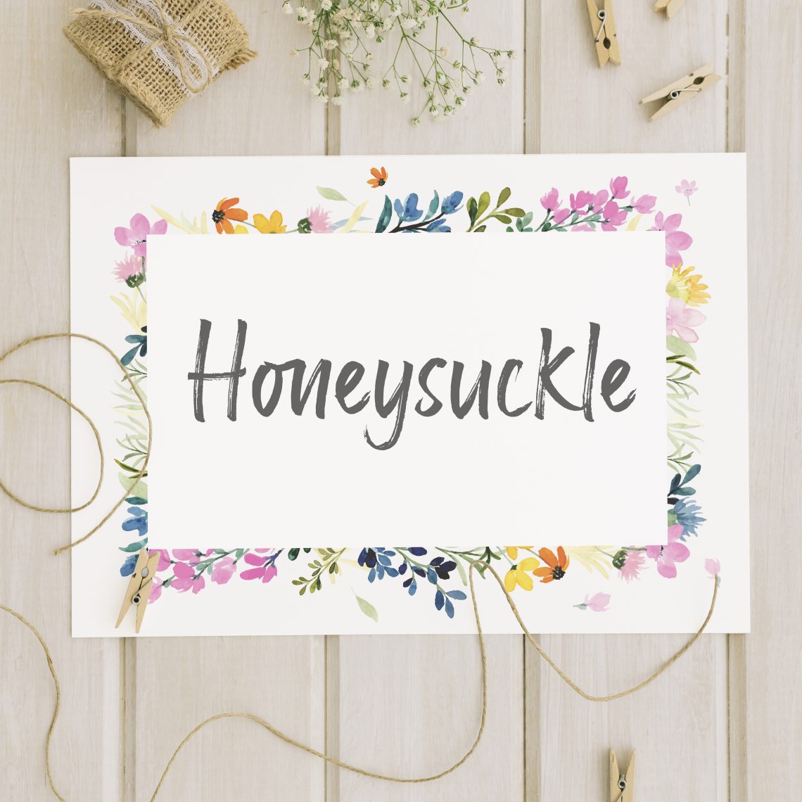 Bohemian Wildflower Table Plan - BlueBird Wedding Stationery