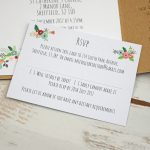 Gatefold Floral Rustic Wedding Invitations - BlueBird Wedding Stationery