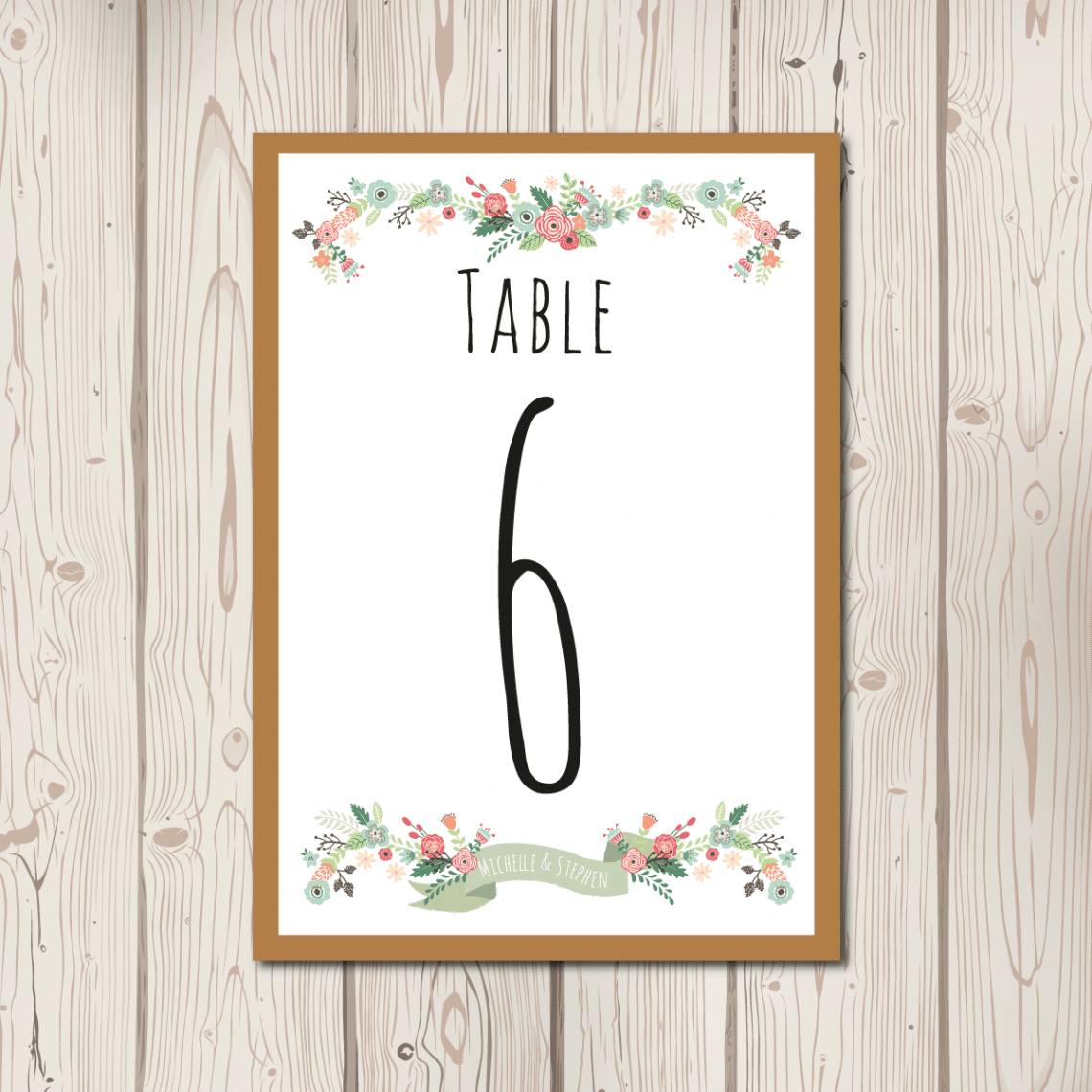 Gatefold Floral Rustic Wedding Invitations - BlueBird Wedding Stationery