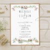 Gatefold Floral Rustic Wedding Invitations - BlueBird Wedding Stationery