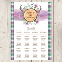 Scottish Welcome Sign - BlueBird Wedding Stationery