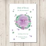 Spring Order of Service - BlueBird Wedding Stationery