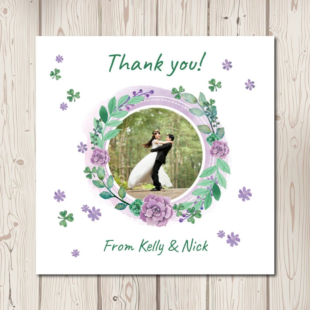 Spring Thank You Card - BlueBird Wedding Stationery