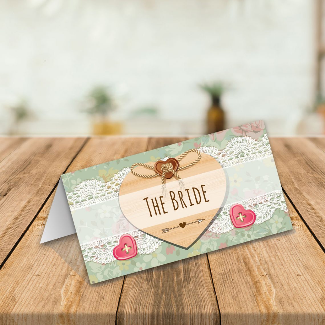 Vintage Lace Place Cards - BlueBird Wedding Stationery