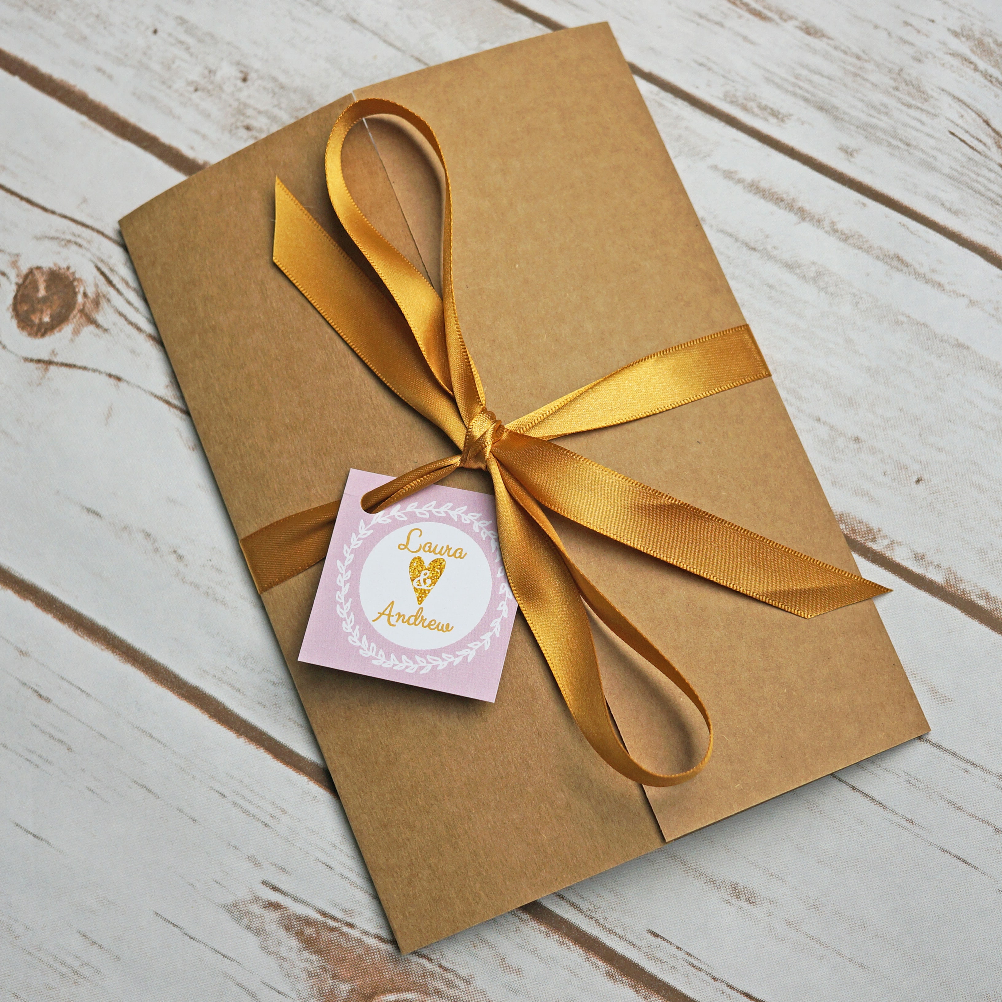 Fairytale Sparkle Rustic Gatefold Wedding Invitations - BlueBird ...