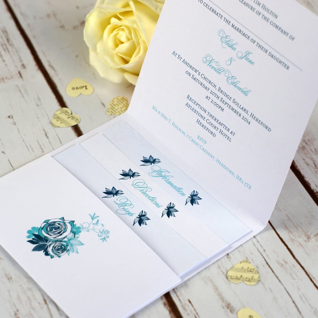 Initials Place Cards - BlueBird Wedding Stationery